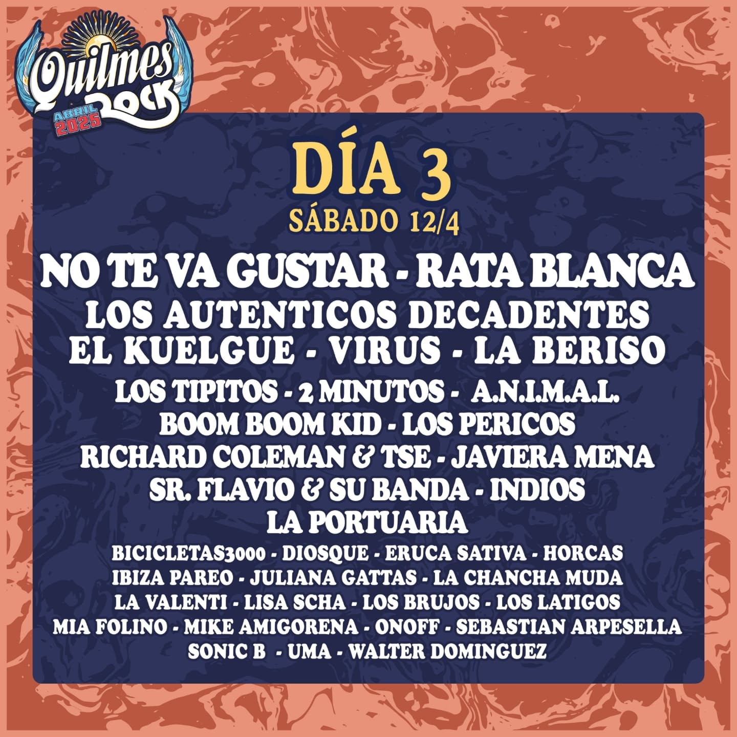 GRILLA ARTISTAS QUILMES ROCK 2025